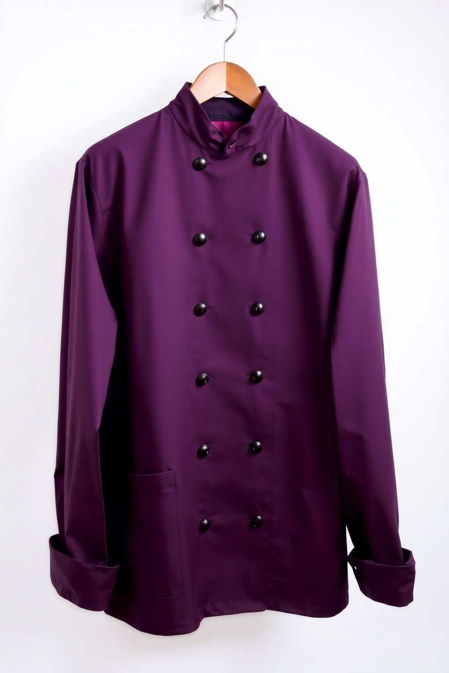 Dark Purple Chef Coat - Promotion Uniform 1